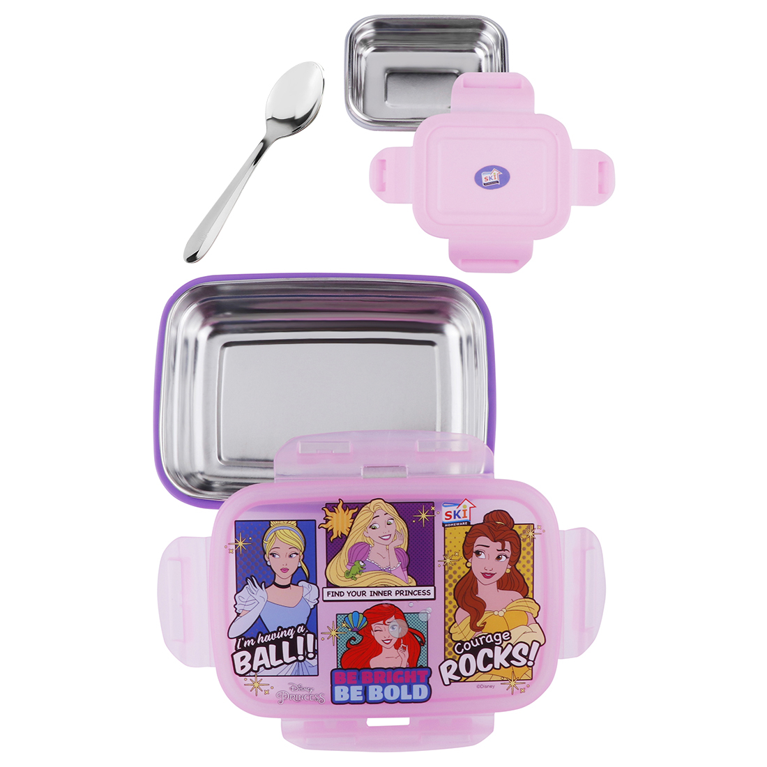 SNAPLOCK STEEL LUNCH BOX | SKI Plastoware